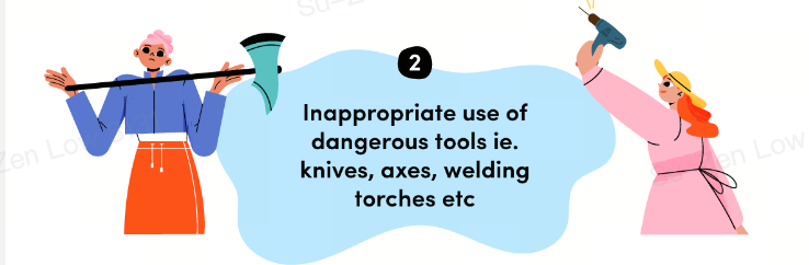 Eating or Drinking substances that are harmful to health
